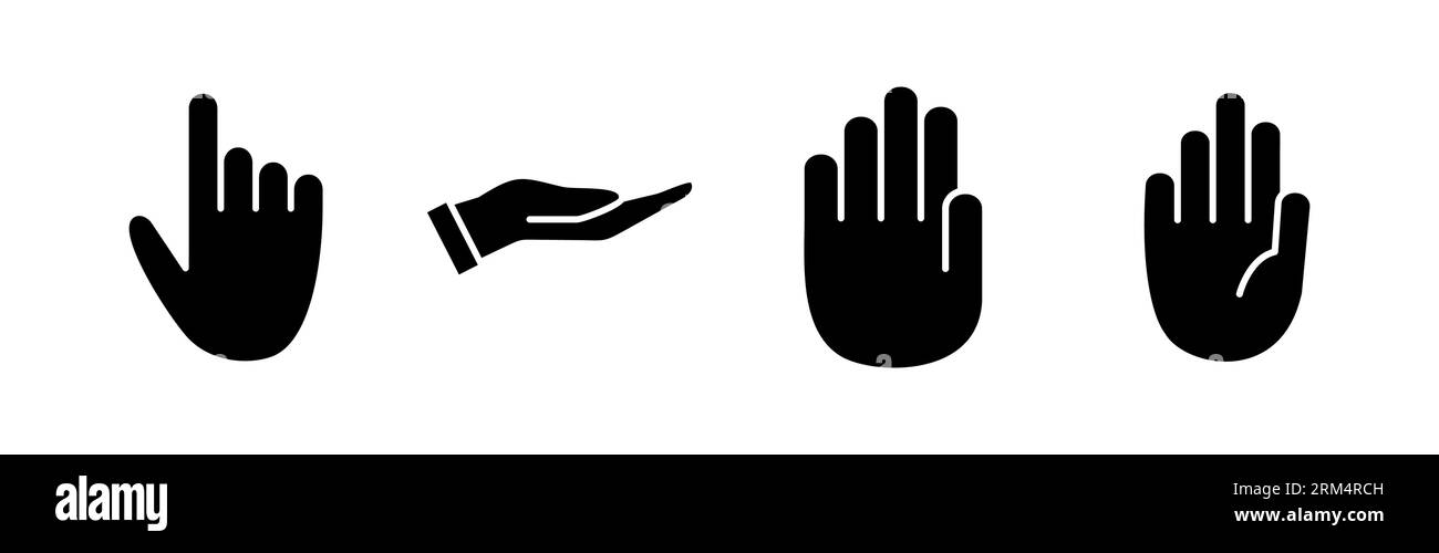 Hand icon vector. hand symbols. palm Stock Vector Image & Art - Alamy