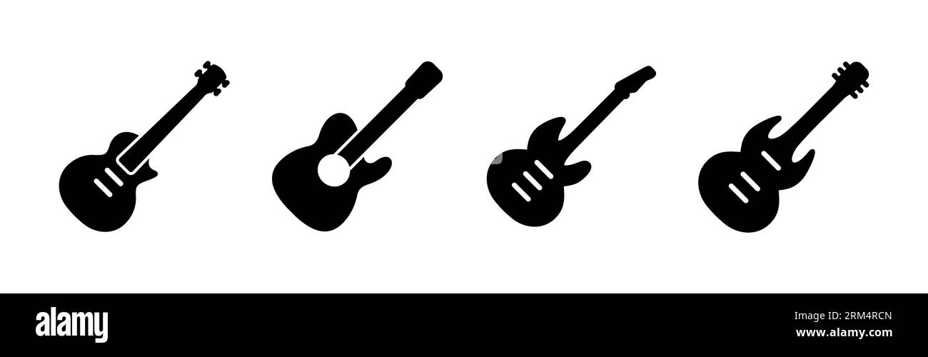 Guitar icon vector. musical instrument sign Stock Vector Image & Art ...