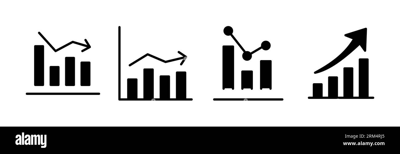 Growing graph Icon vector. Chart icon. Graph Icon Stock Vector Image ...