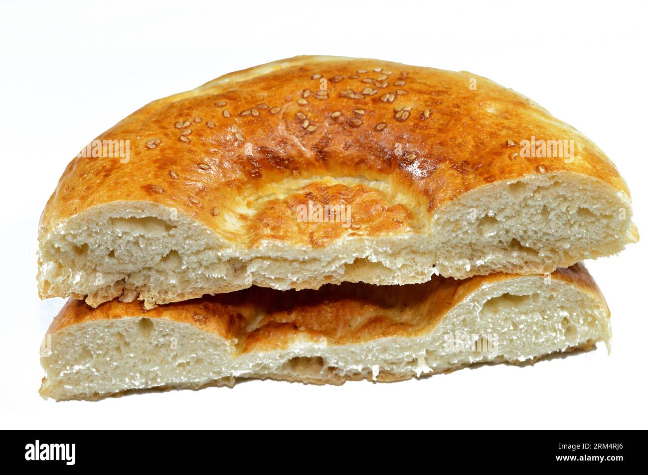 Tandyr nan Uzbek bread, a type of Central Asian bread, often decorated ...