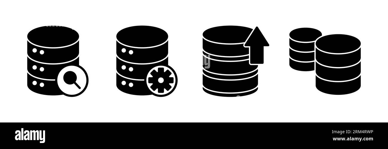 Database Icon Vector Server Icon Storage Stock Vector Image And Art Alamy