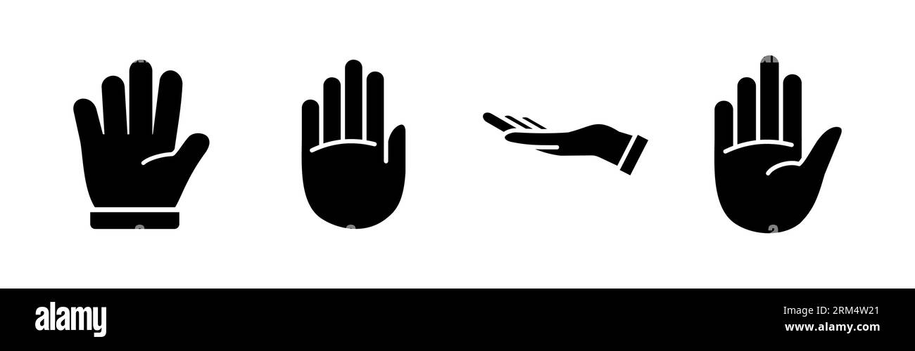 Hand icon vector. hand symbols. palm Stock Vector Image & Art - Alamy