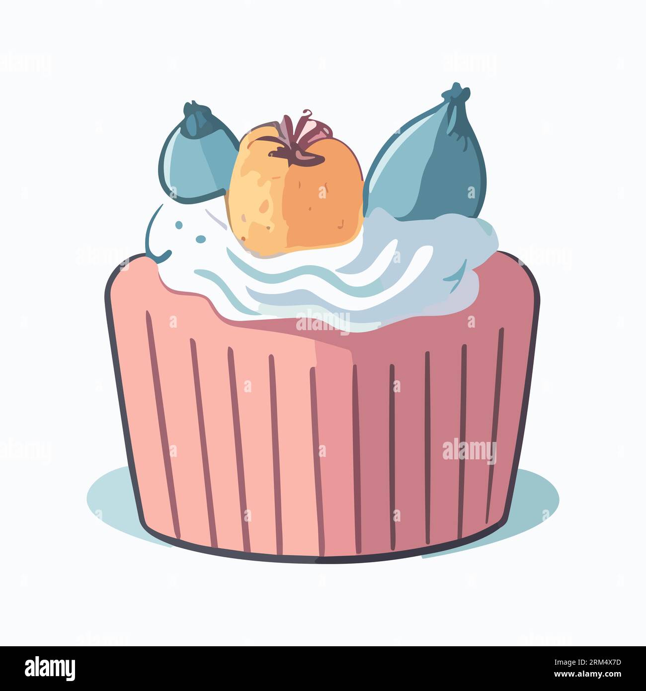 Cartoon cup cake logo hi-res stock photography and images - Alamy