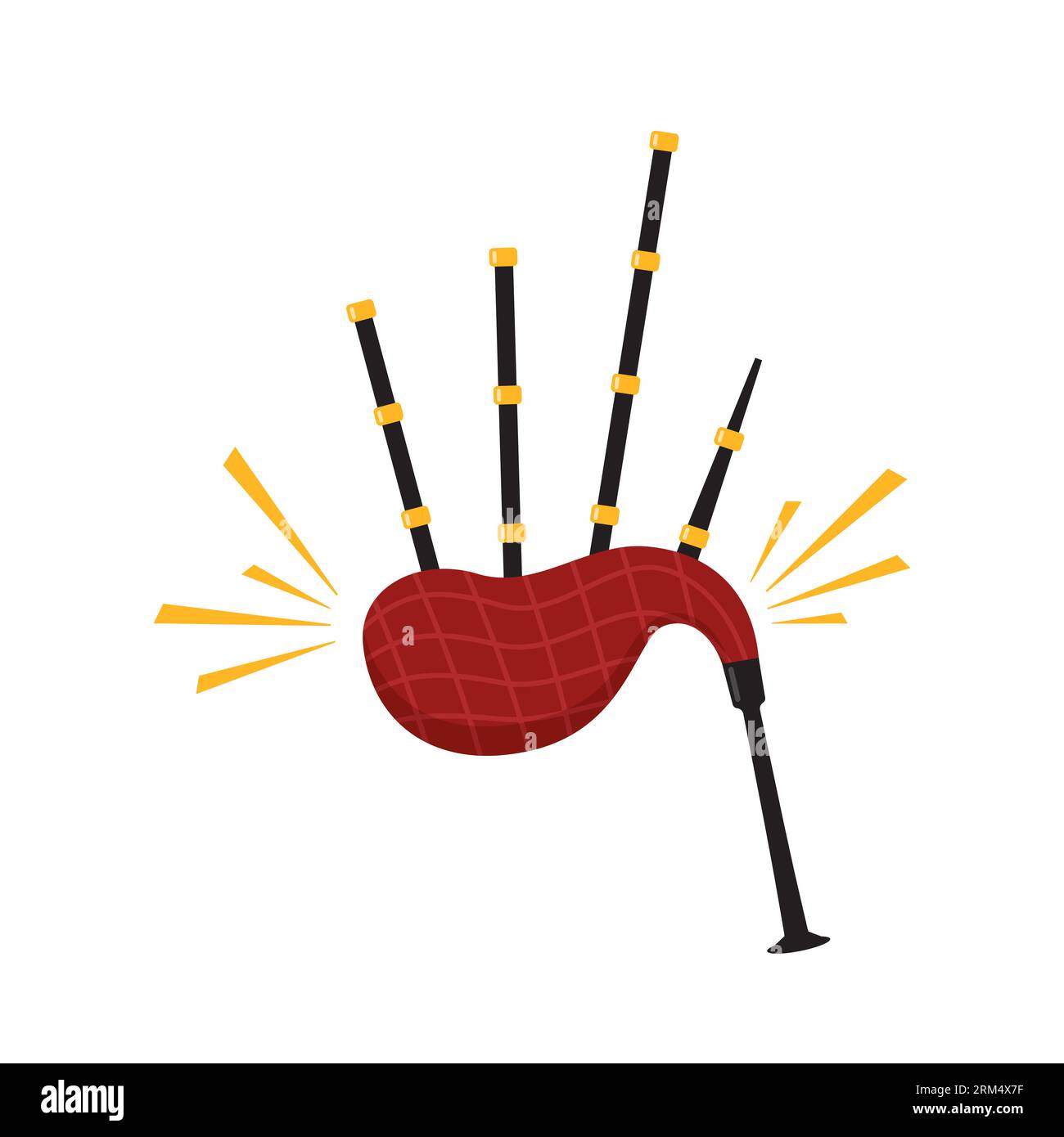 Irish national bagpipes Stock Vector Images - Alamy