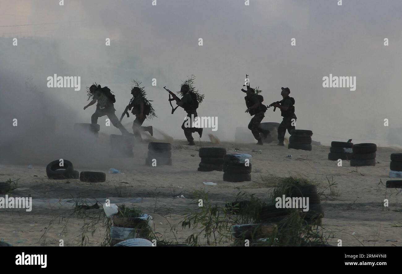 The military wing of the popular resistance committees hi-res stock ...