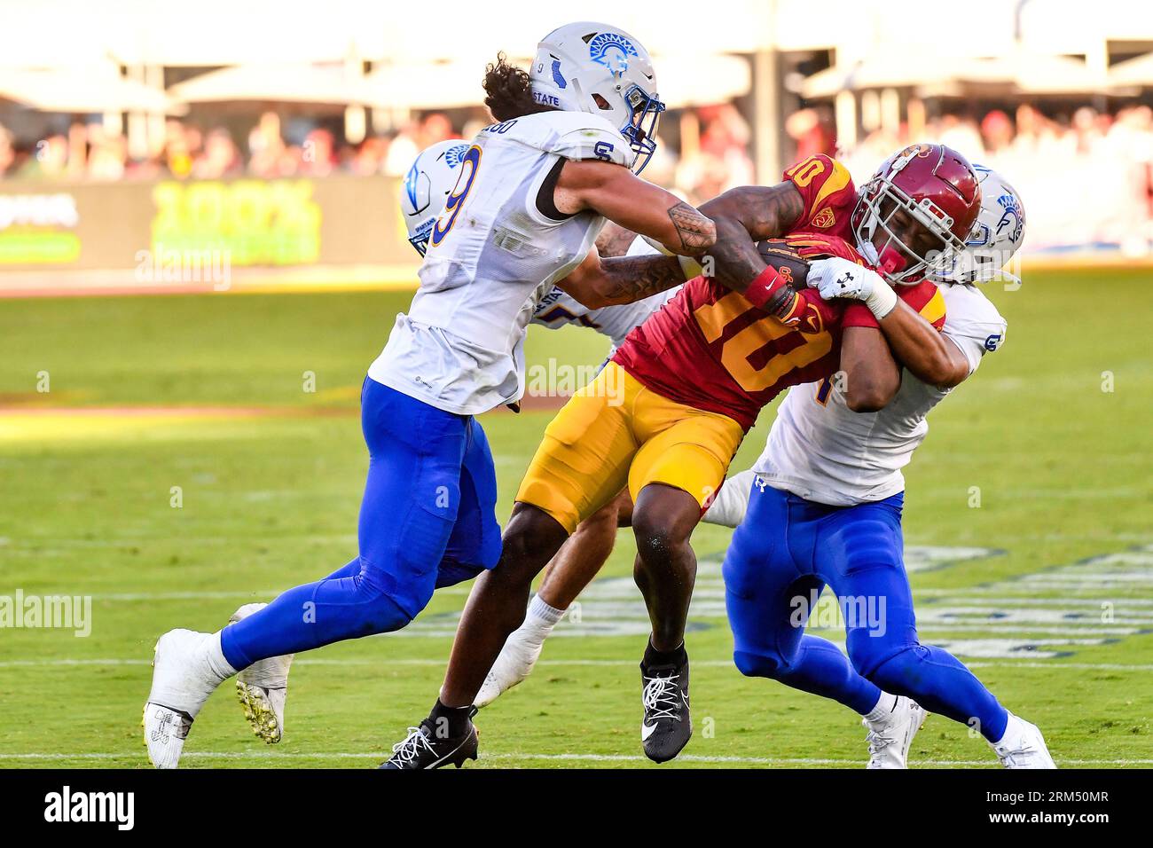 August 26, 2023 Los Angeles, CA.USC Trojans wide receiver Kyron Hudson ...