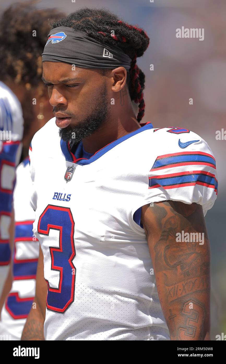 Buffalo Bills safety Damar Hamlin (3) during an NFL football preseason ...