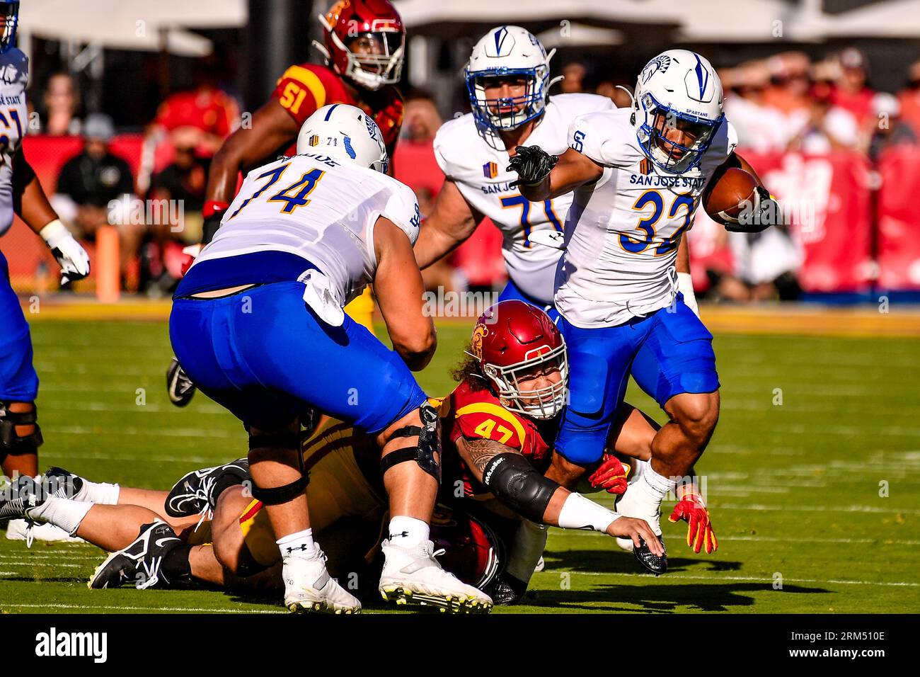 August 26, 2023 Los Angeles, CA.San Jose State Spartans running back ...