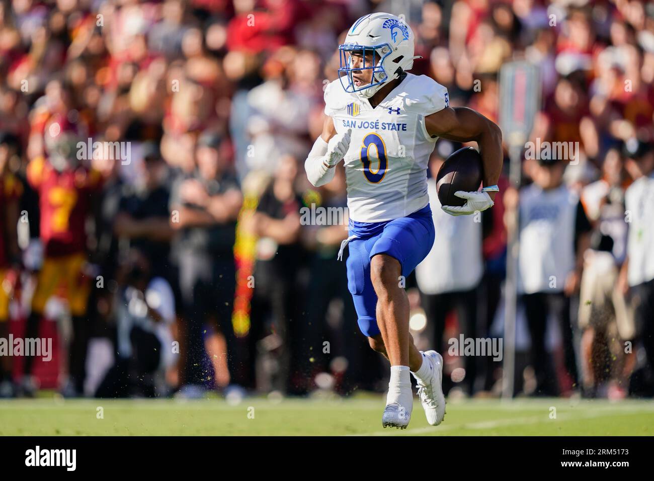 San Jose State's Isaac Jernagin returns a kick during the first half of ...