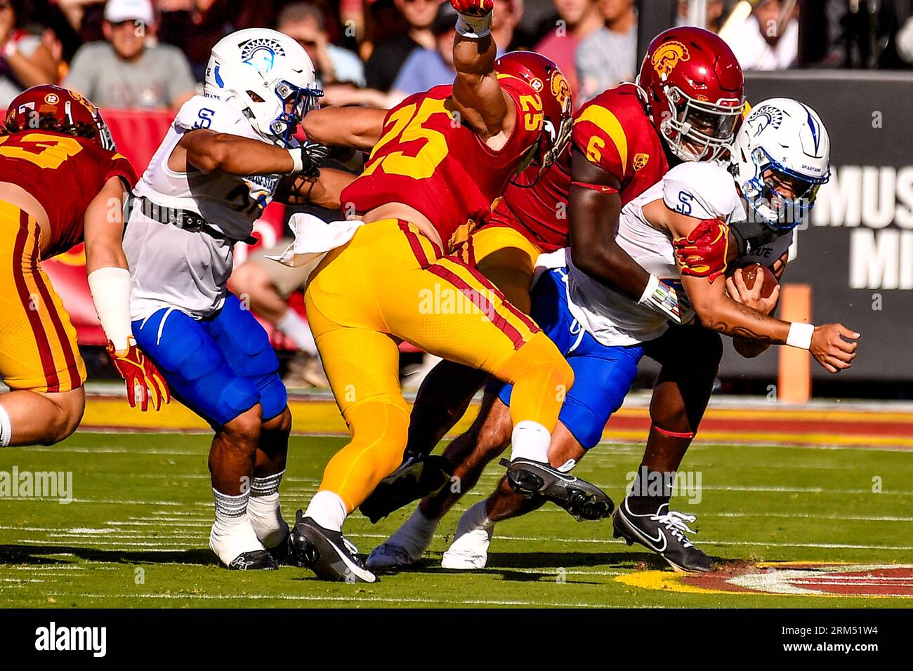 August 26, 2023 Los Angeles, CA.San Jose State Spartans quarterback ...