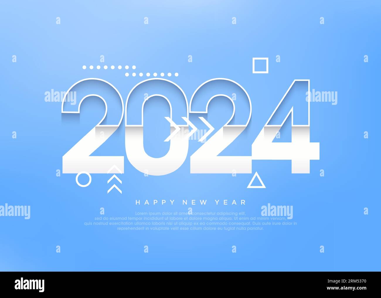 Happy new year 2024 shining 3d gold hi-res stock photography and images ...