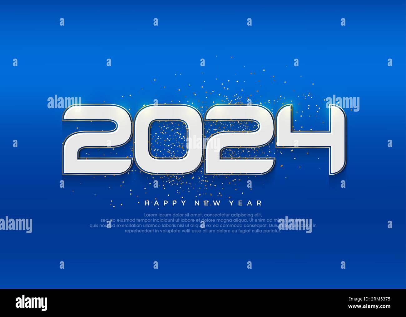 Modern and clean happy new year 2024 background Stock Vector Image ...
