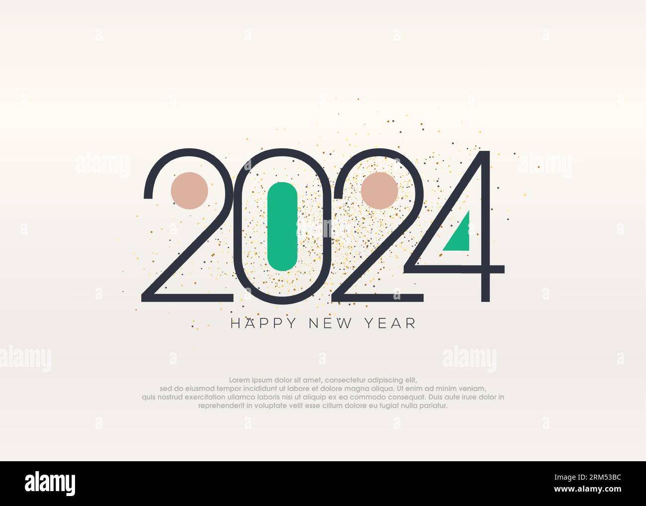 Shining 2024 3d gold vectors hi-res stock photography and images - Alamy