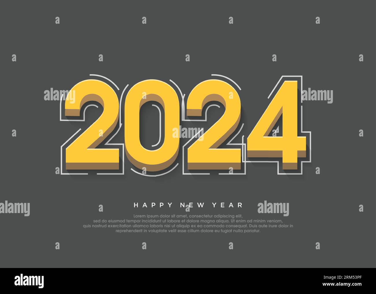 2024 background Stock Vector Images - Alamy