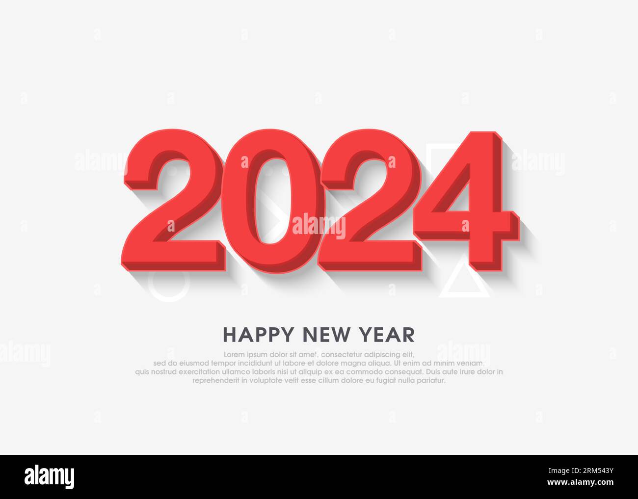 Shining 2024 3d gold vectors Cut Out Stock Images & Pictures - Alamy