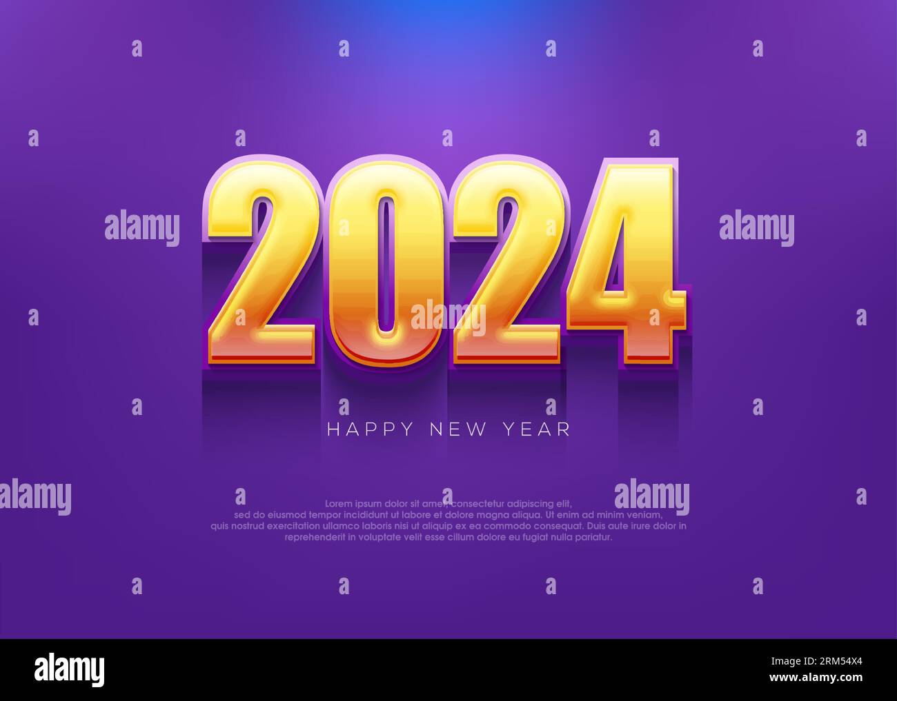 Modern and clean happy new year 2024 background Stock Vector Image ...