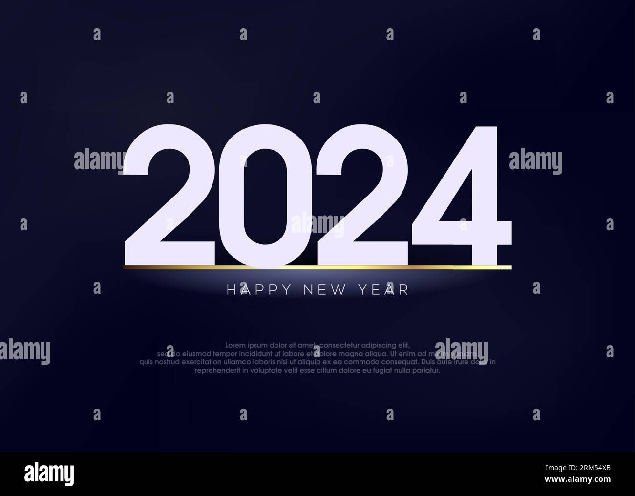 Unique happy new year 2024, a calendar poster banner for the new year ...