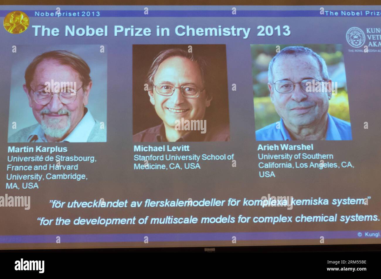 Michael levitt nobel hi-res stock photography and images - Alamy