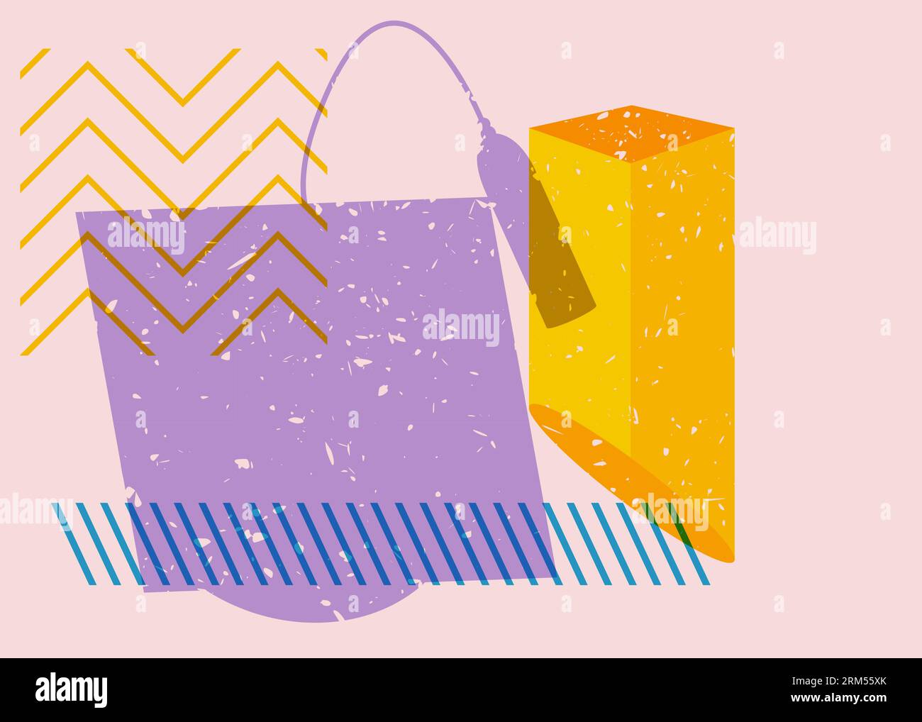 Graduation cap with colorful geometric shapes. Education concept in ...