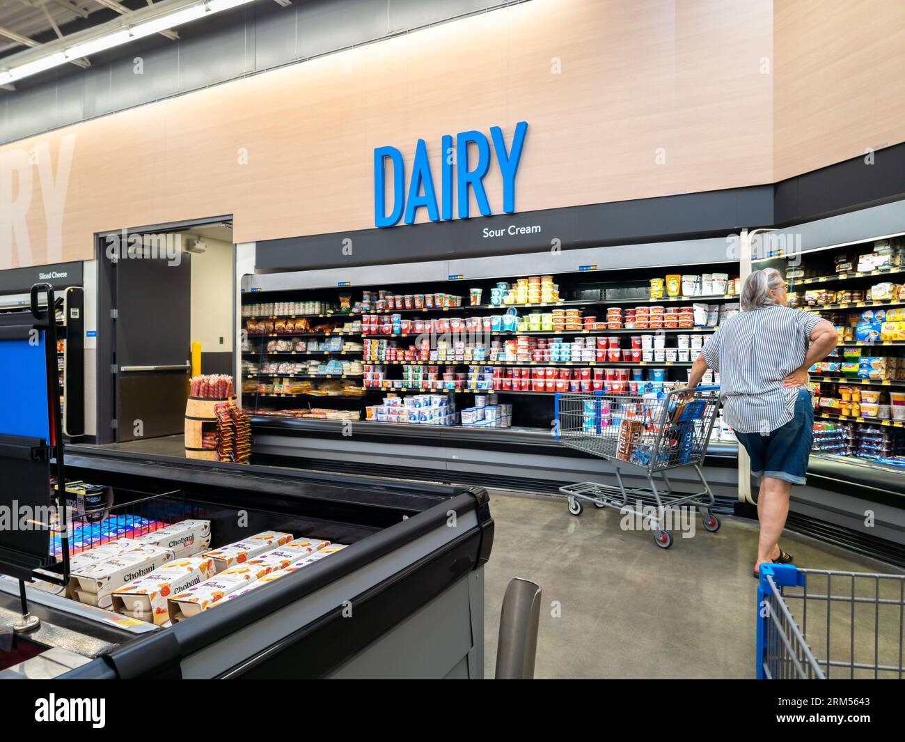 New Hartford, New York - Aug 6, 2023: Vertical Close-up View of Dairy ...