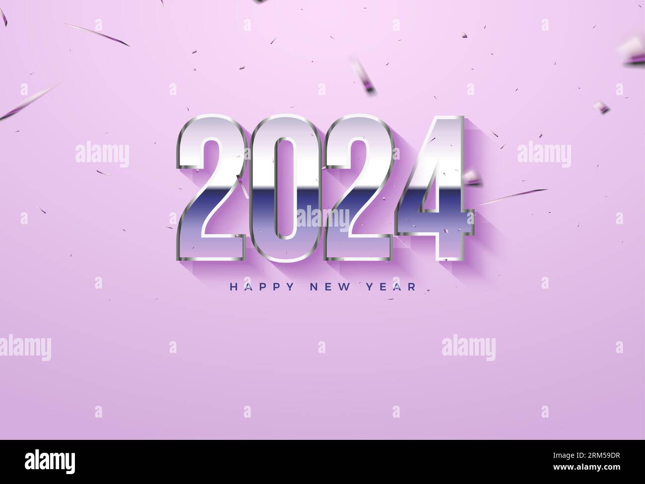 2024 new year celebration with number colors that are combined and look ...