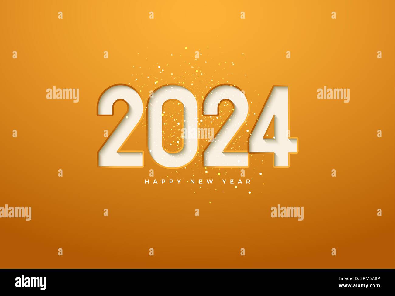 2024 new year celebration with convex number illustration. vector ... 2024 new year celebration with convex number illustration. vector ...