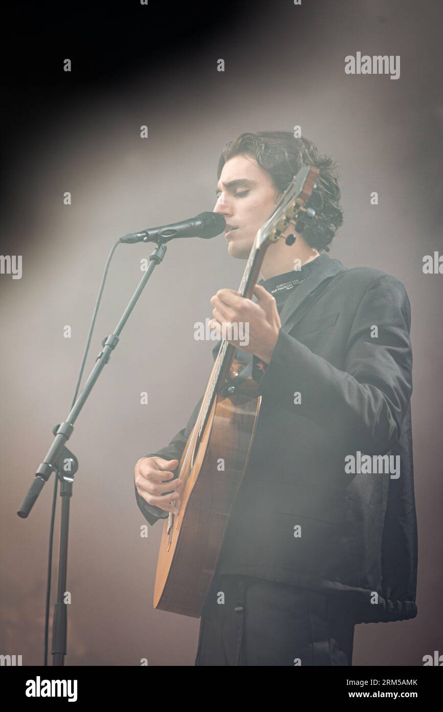 Paris, France. 26th Aug, 2023. Tamino performs on stage during the live ...