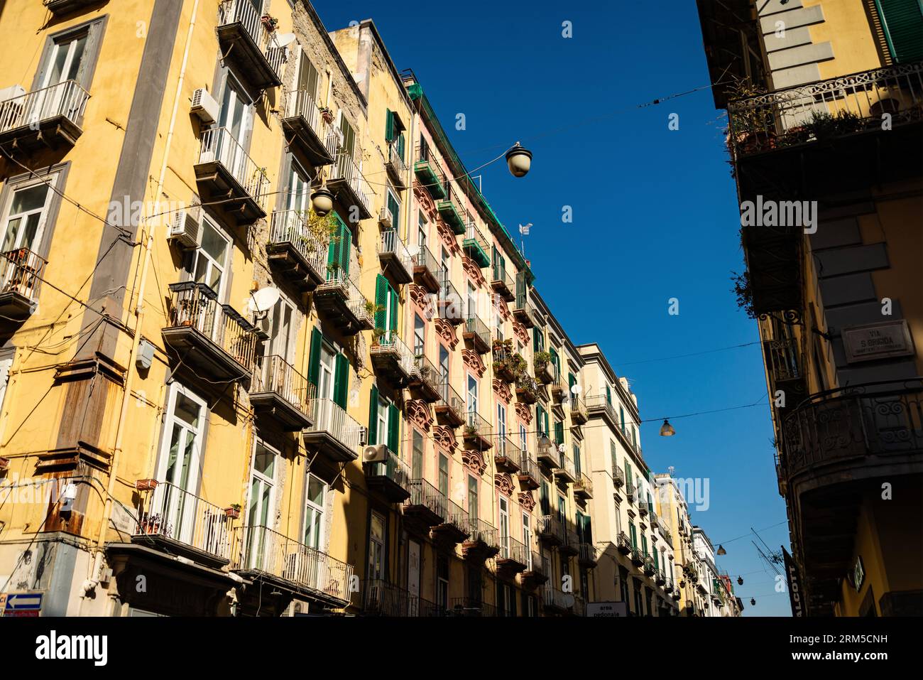 Naples, Campania, Italy Sixteenth-century noble palace, in the ...