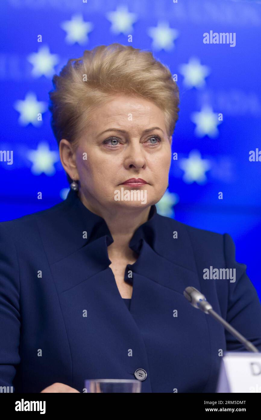 Dalia grybauskaite eu 2013 hi-res stock photography and images - Alamy