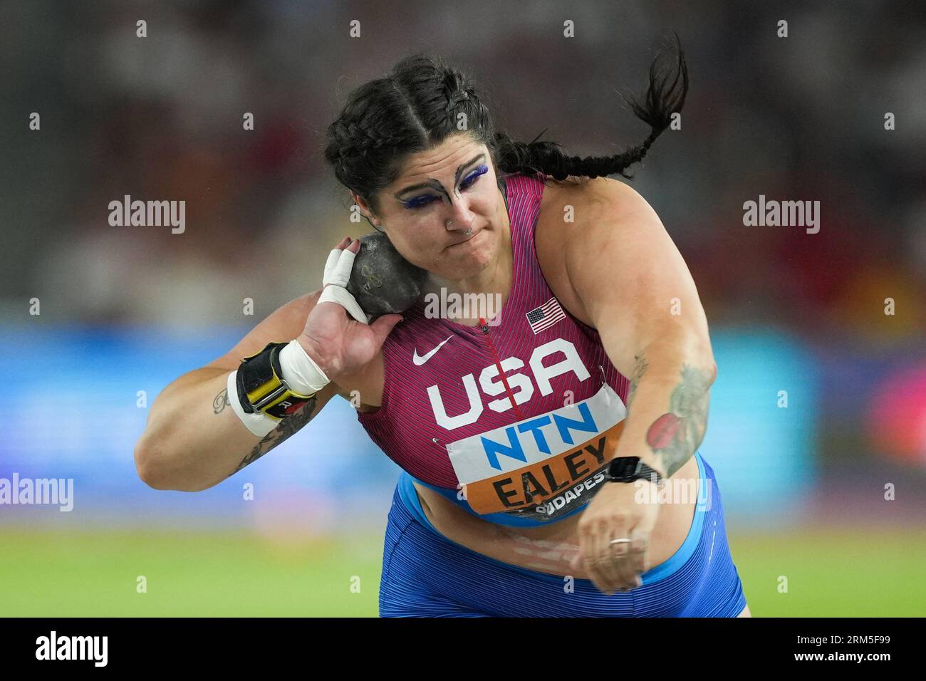 Budapest. 26th Aug, 2023. Chase Ealey of the United States competes ...