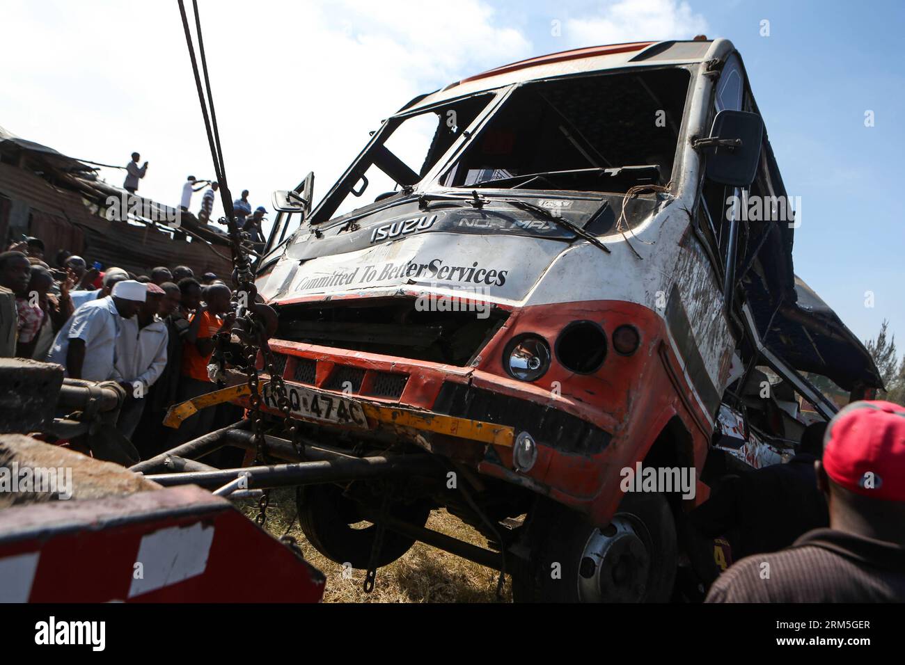 The scene of a minibus crash hi-res stock photography and images - Alamy