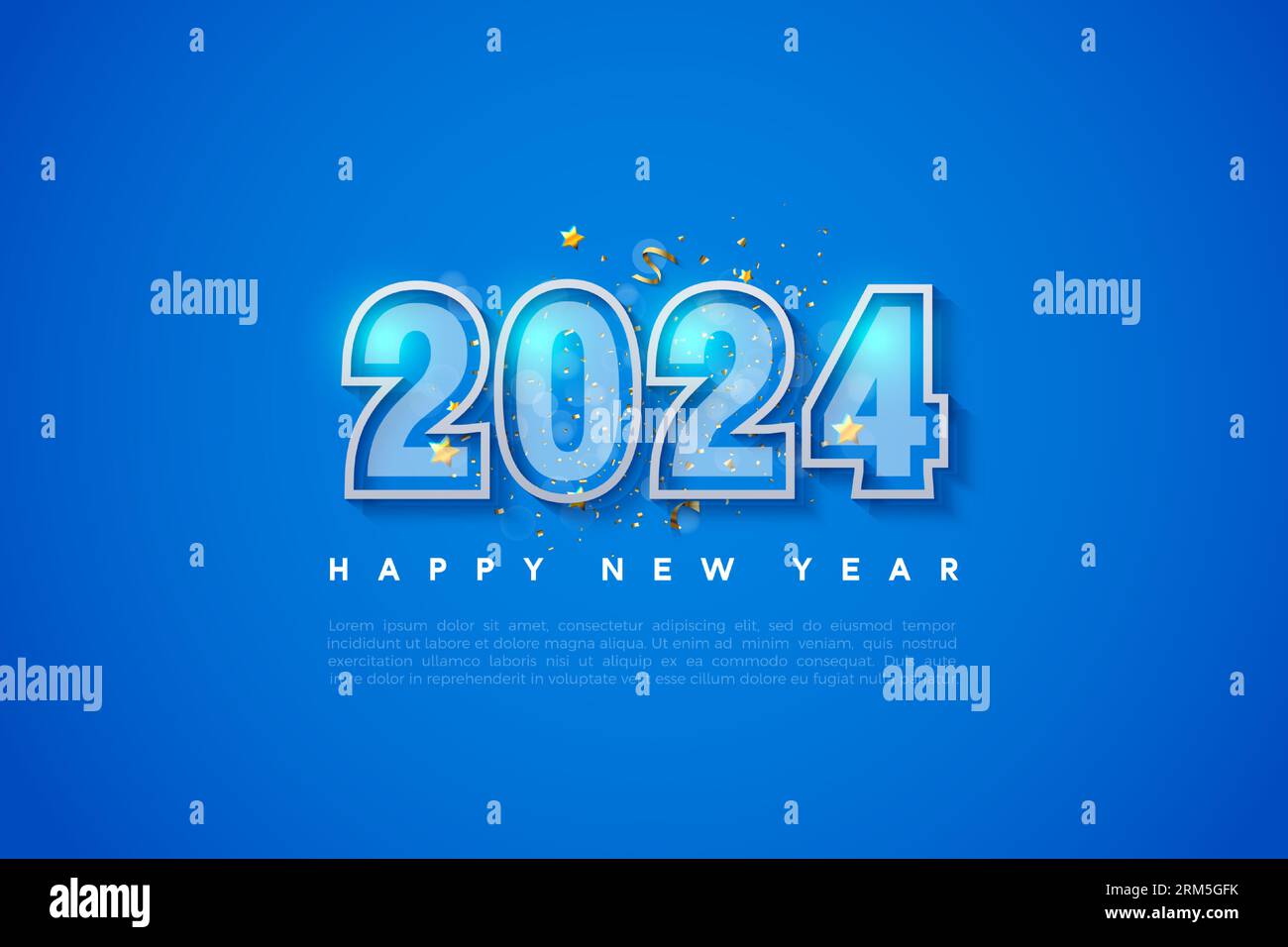 Happy new year 2024 transparent background hi-res stock photography and ...