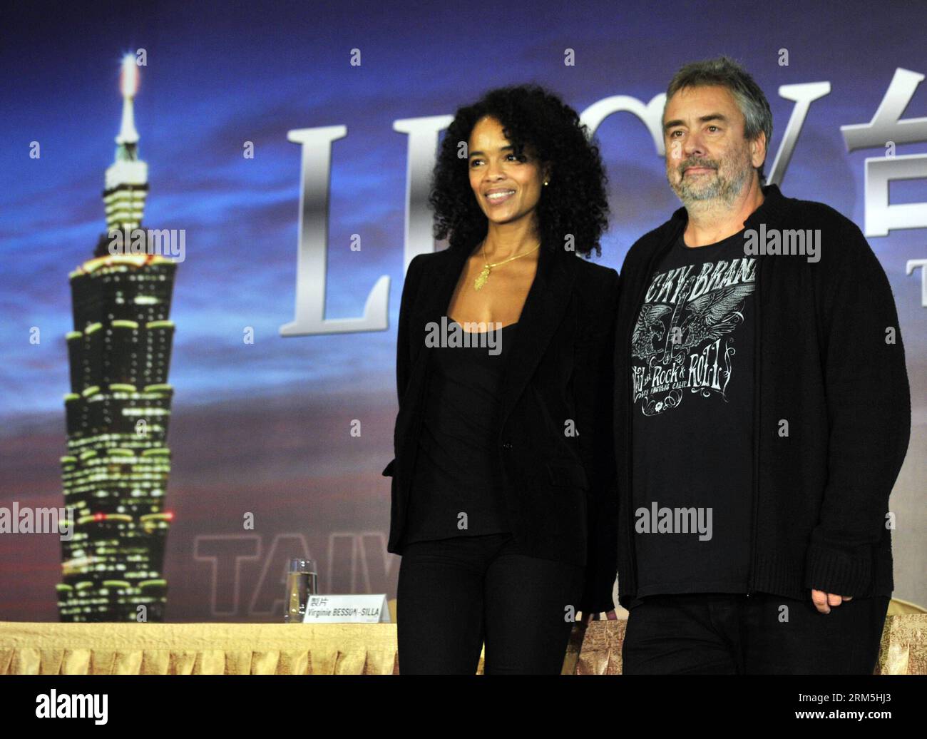 Luc besson and wife virginie silla hi-res stock photography and images ...