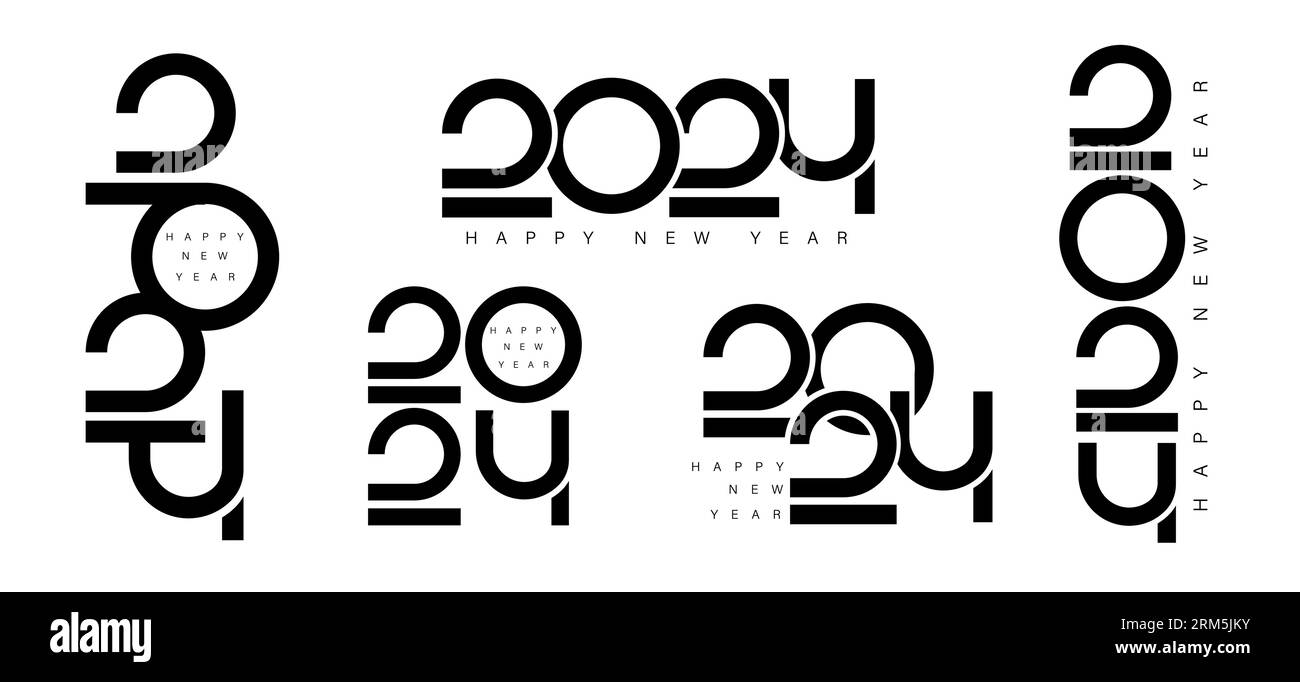 2024 number Stock Vector Images - Alamy
