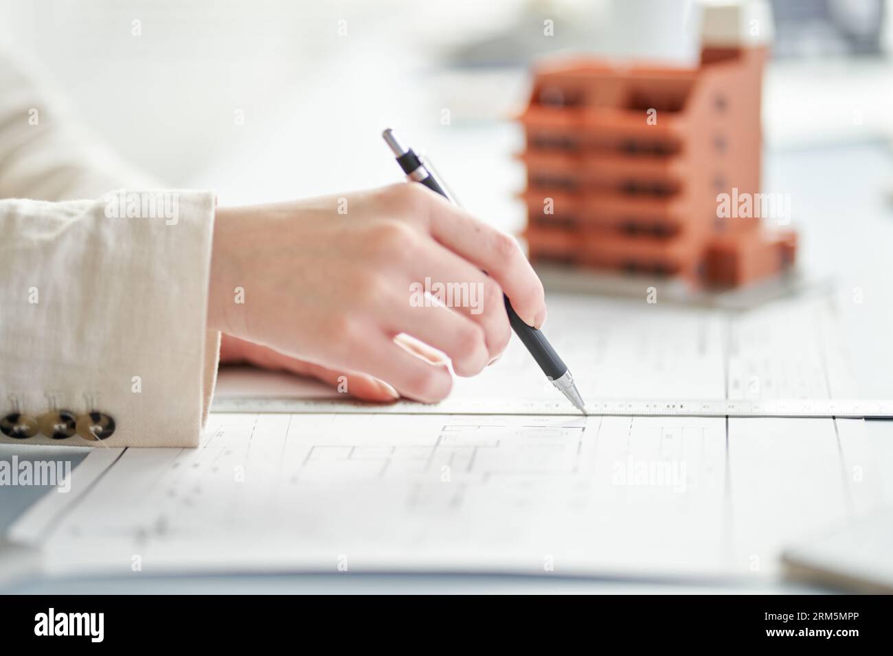 Architect scale model hands hi-res stock photography and images - Alamy