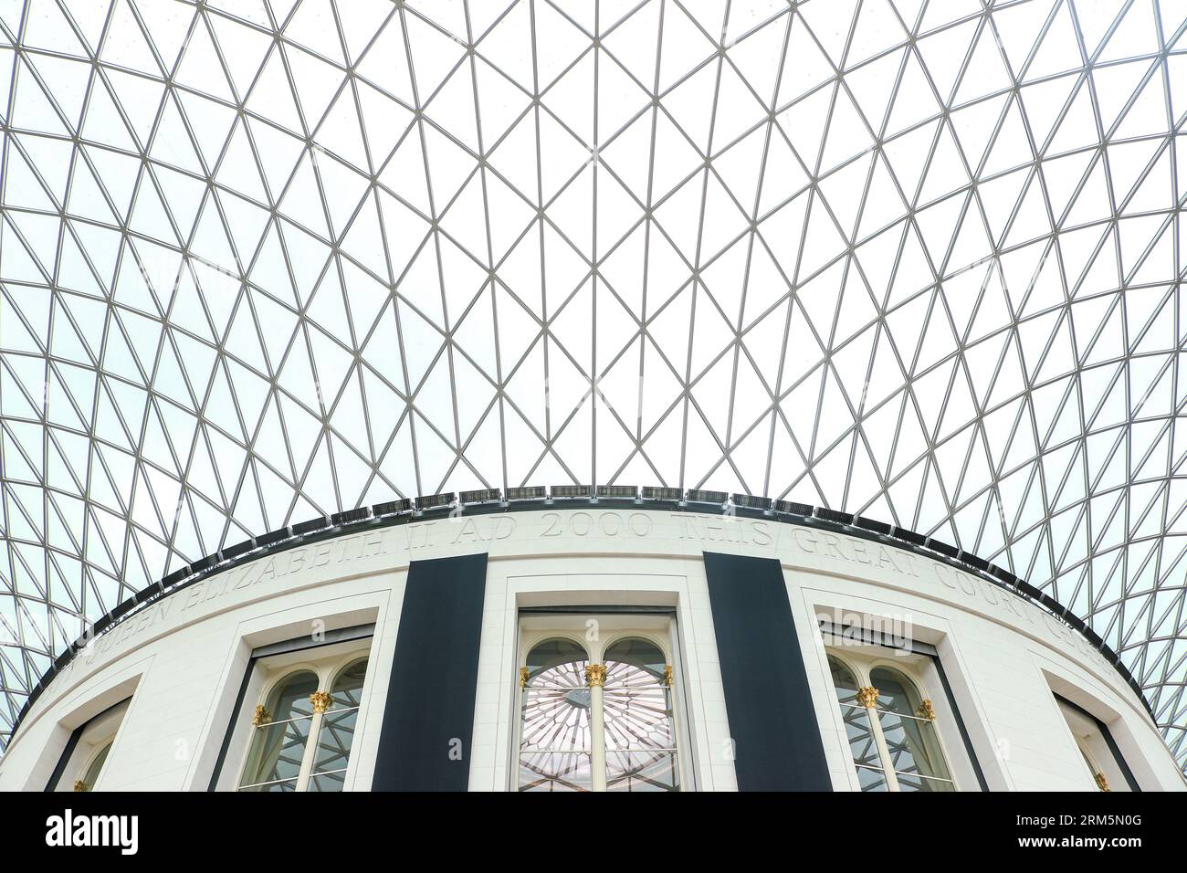 London, England - 12th August 2023: Interior of The British Museum ...