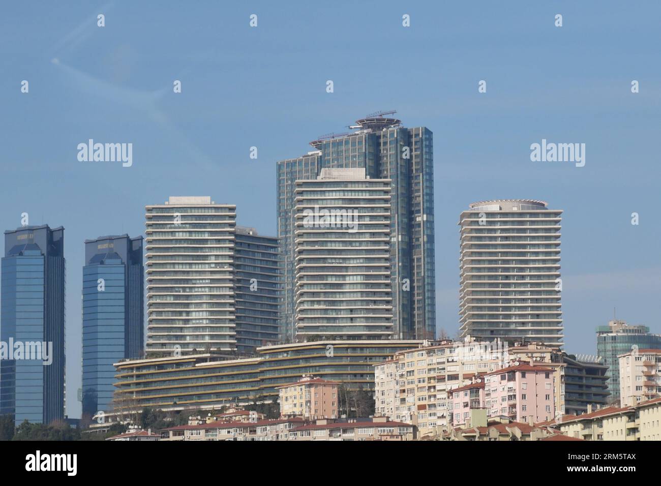 turkey istanbul 12 june 2023. financial and residential buildings at ...