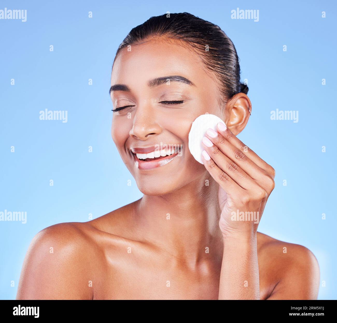 Indian model cleaning face hi-res stock photography and images - Alamy
