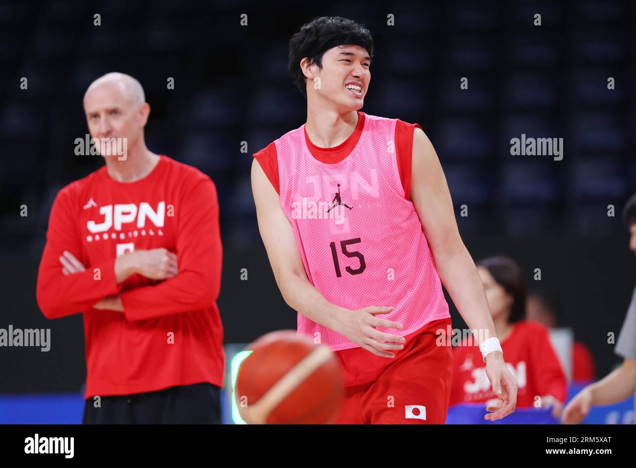 Okinawa Arena, Okinawa, Japan. 27th Aug, 2023. (L to R) Tom Hovasse ...