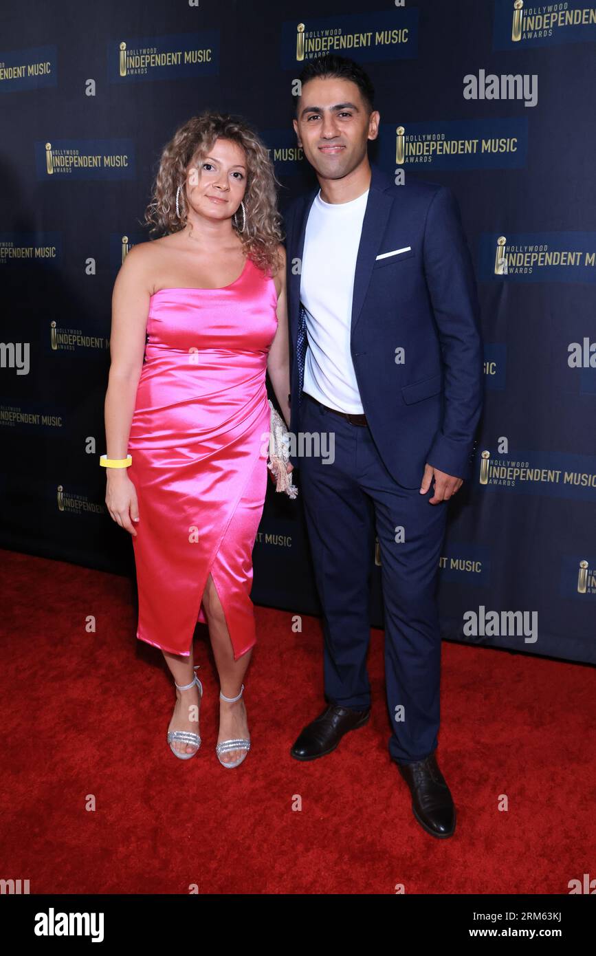 Hollywood, California, USA. 17th August, 2023. A guest and Vahagn ...