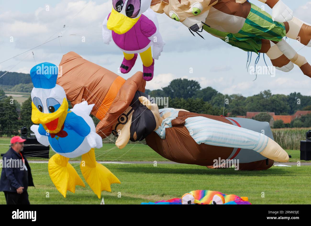Melle, Germany. 26th Aug, 2023. View of kites (Pettersson and Findus ...