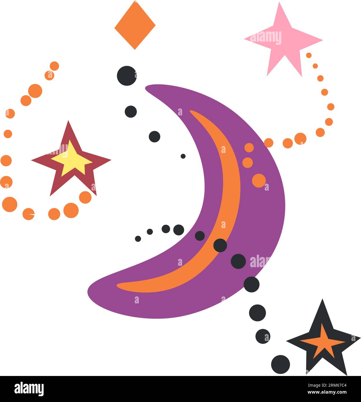 Night sky stars constellations shine Stock Vector Images - Alamy