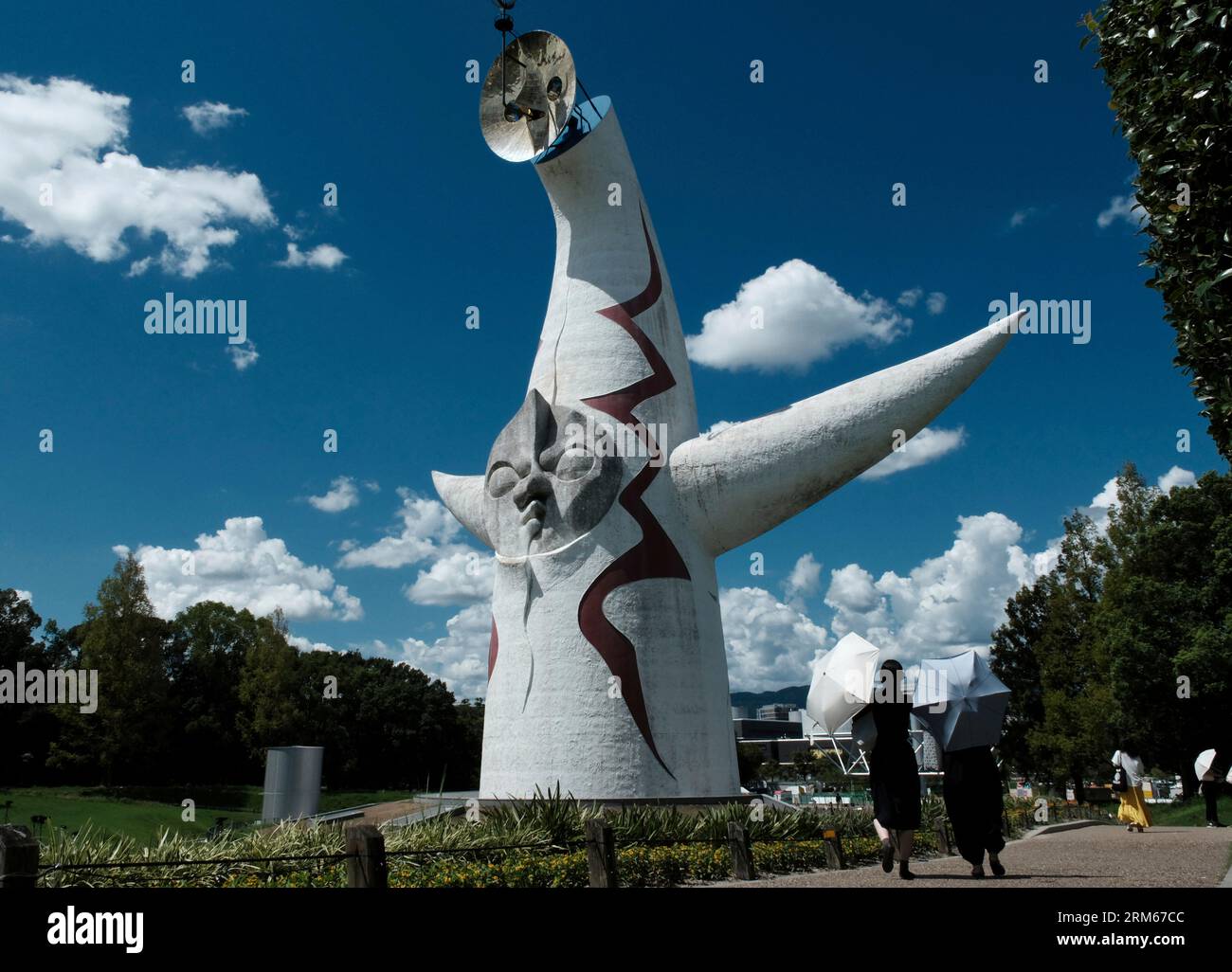 Tower of the Sun is pictured at the Expo'70 Commemorative Park in Suita ...
