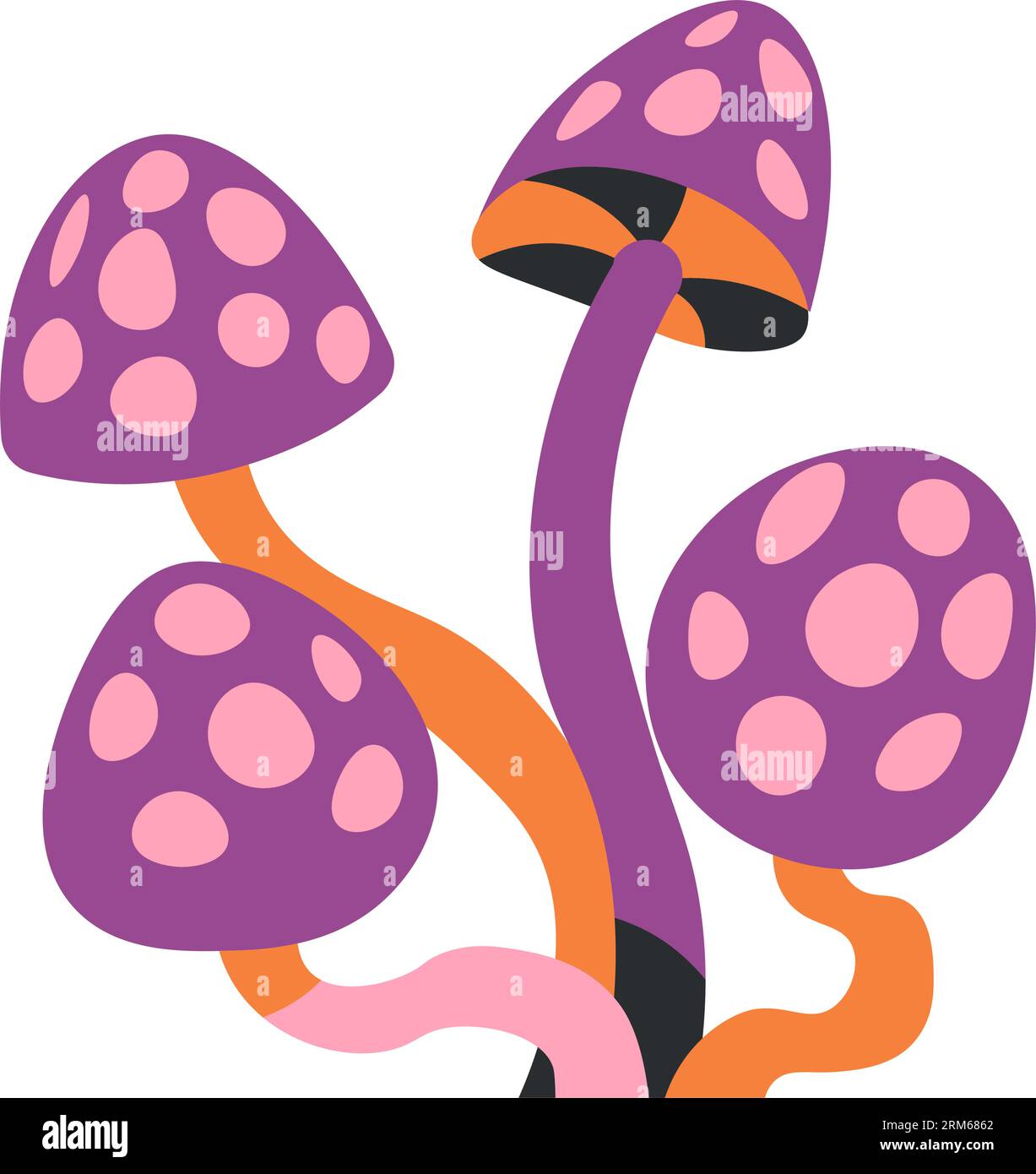 Poisonous mushrooms, Amanita or death cap vector Stock Vector Image ...