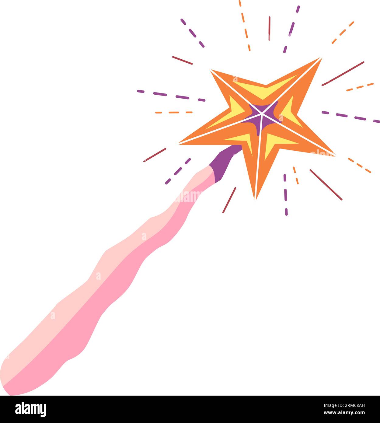 Magic wand, witchcraft and wizardry fairy tales Stock Vector Image ...