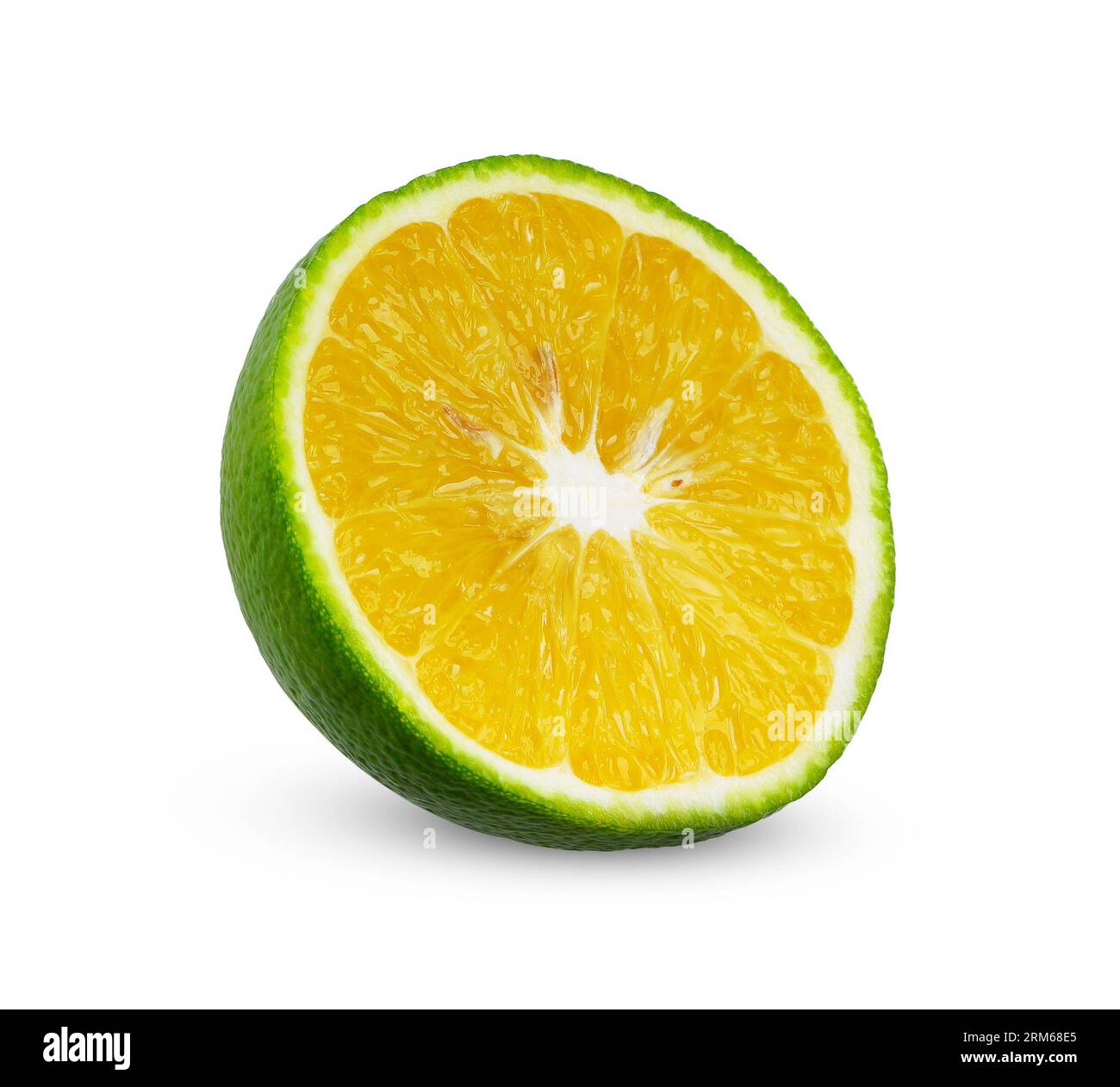 Half of Acidless orange isolated on white background. Acidless orange ...