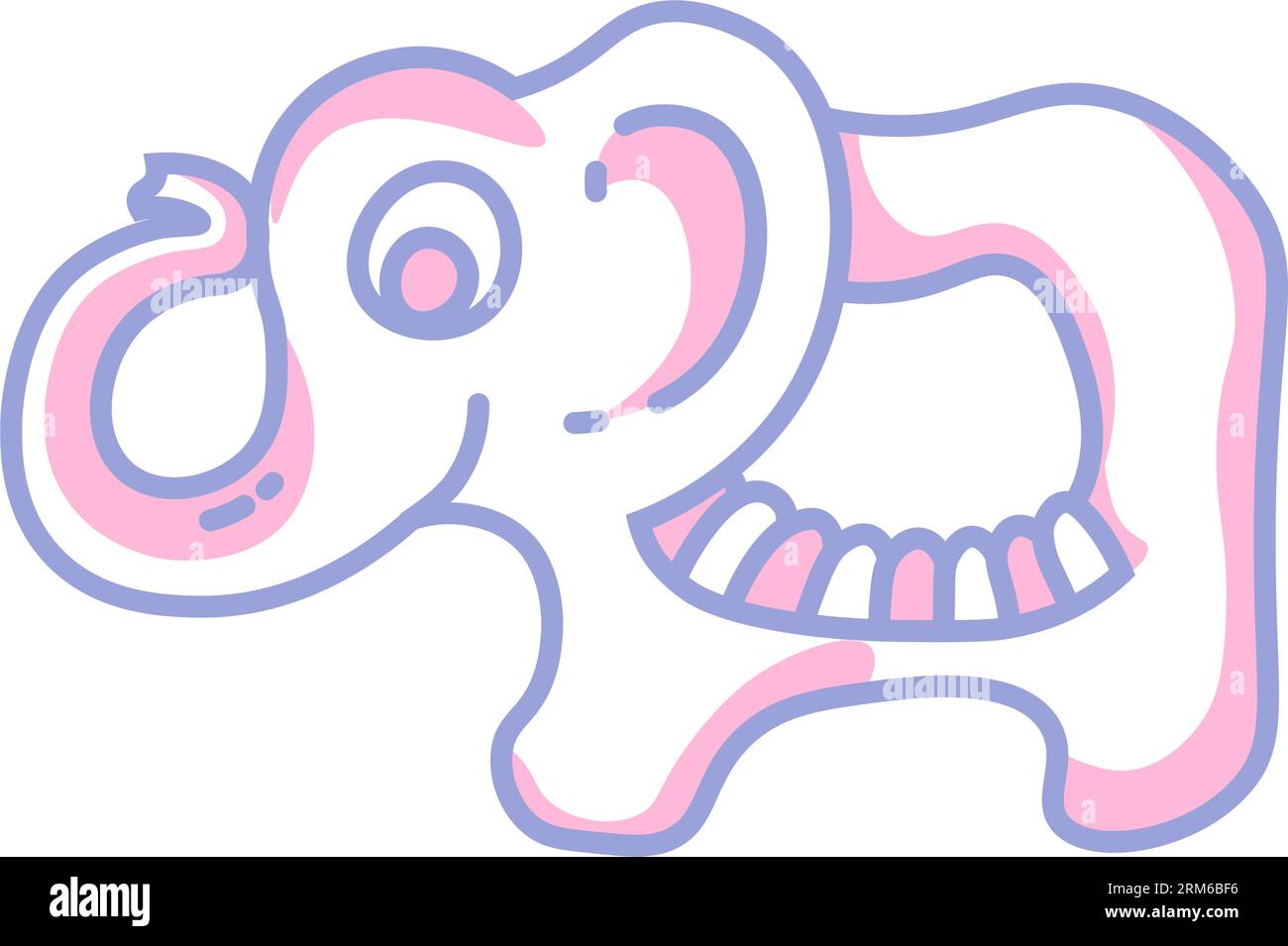 Wooden toy elephant Stock Vector Images - Alamy