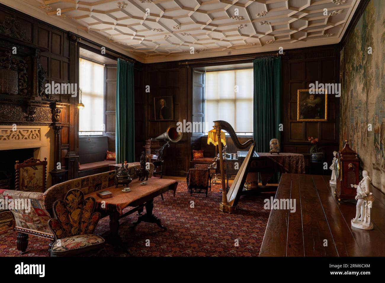 Interior of St Fagans Castle, Cardiff, Wales Stock Photo - Alamy