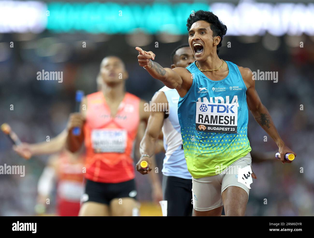 Budapest, Hungary. 26th Aug, 2023. Team India's Rajesh Ramesh ...