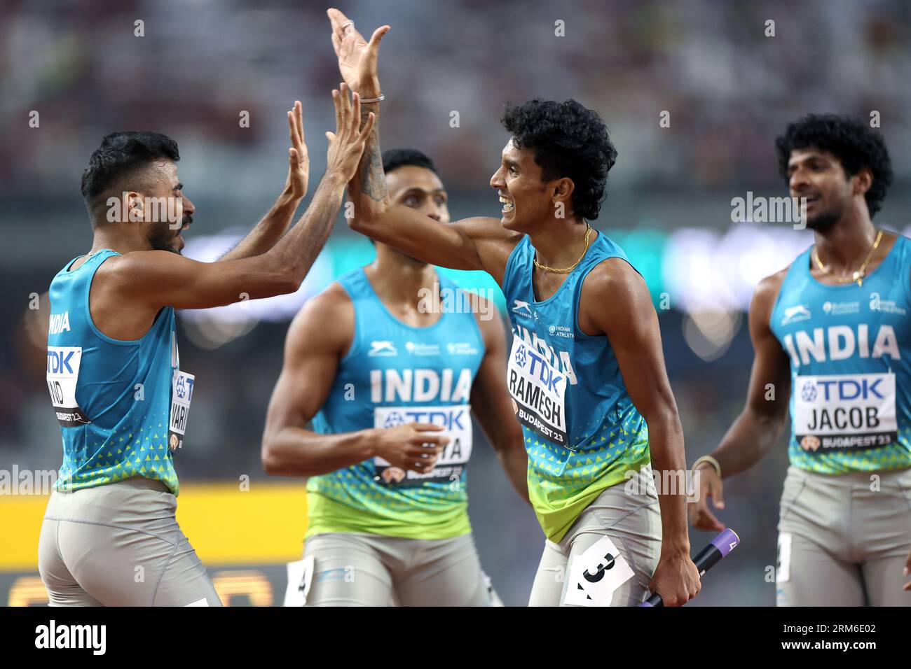 Budapest, Hungary. 26th Aug, 2023. Team India's Rajesh Ramesh (2nd R ...
